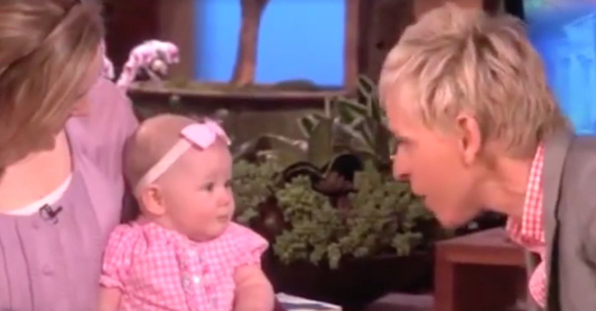 Ellen Completely MELTS When She Sees A Tiny Baby. Then She Picks Her Up ...