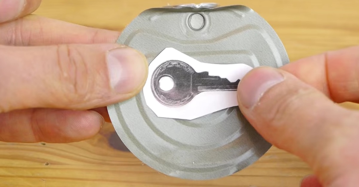 He Places A Photocopy Of A Key On A Tin Lid. Now Watch When He Starts ...