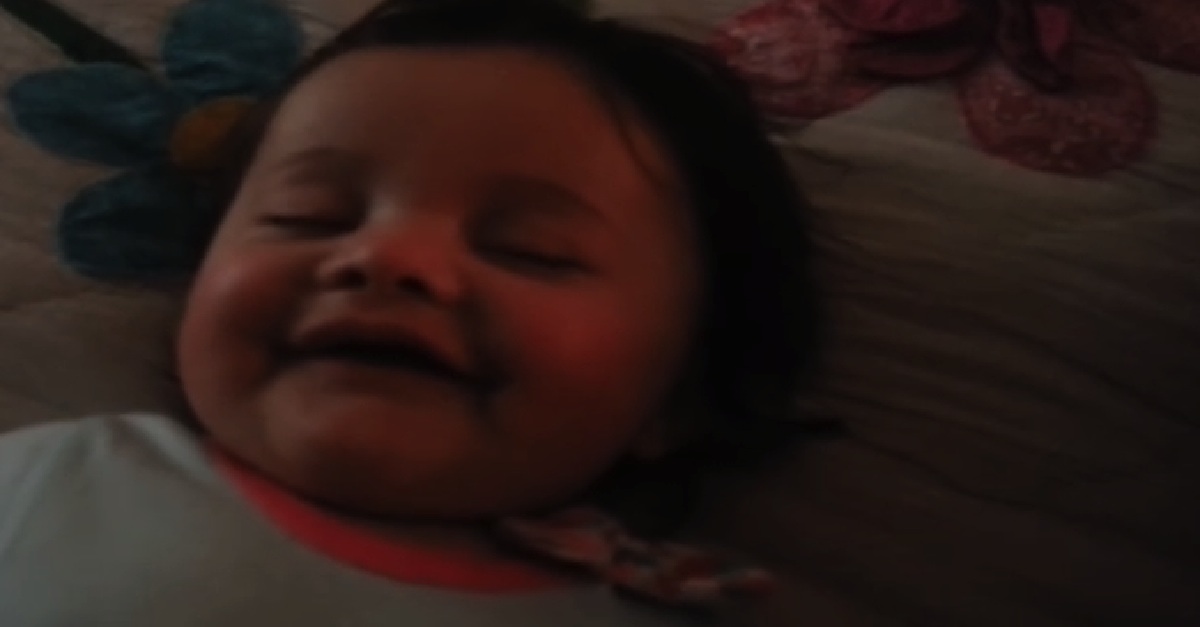 Mom Makes 4-Month-Old Baby Laugh In Her Sleep! This Is Absolutely Adorable!