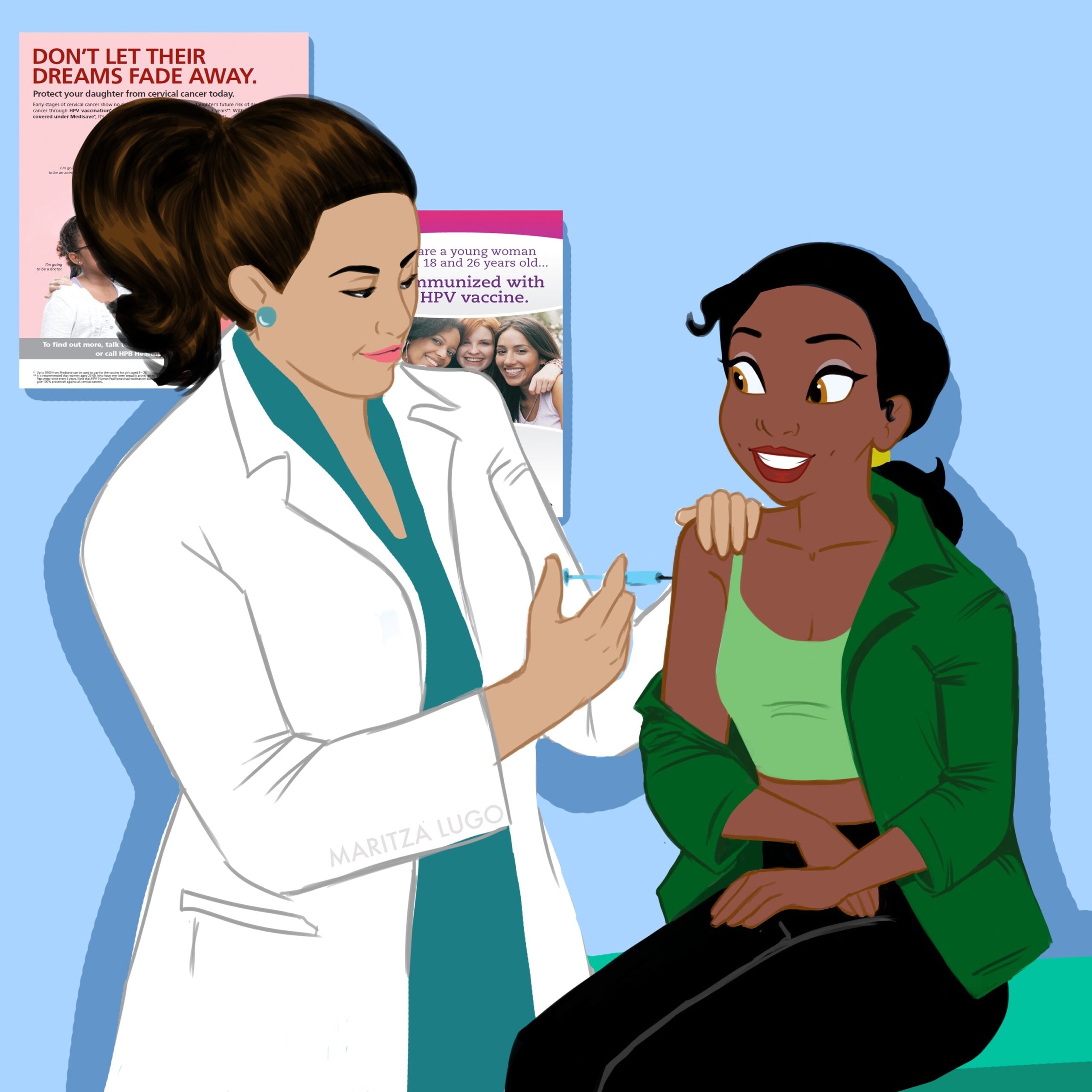 She Draws Cinderella In A Modern Doctor's Office. The Reason? BRILLIANT!