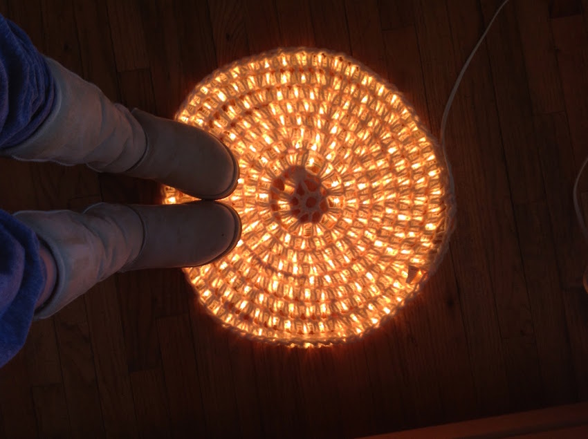 She Crochets Around A Coil Of LED Lights. The End Result? I NEED To ...