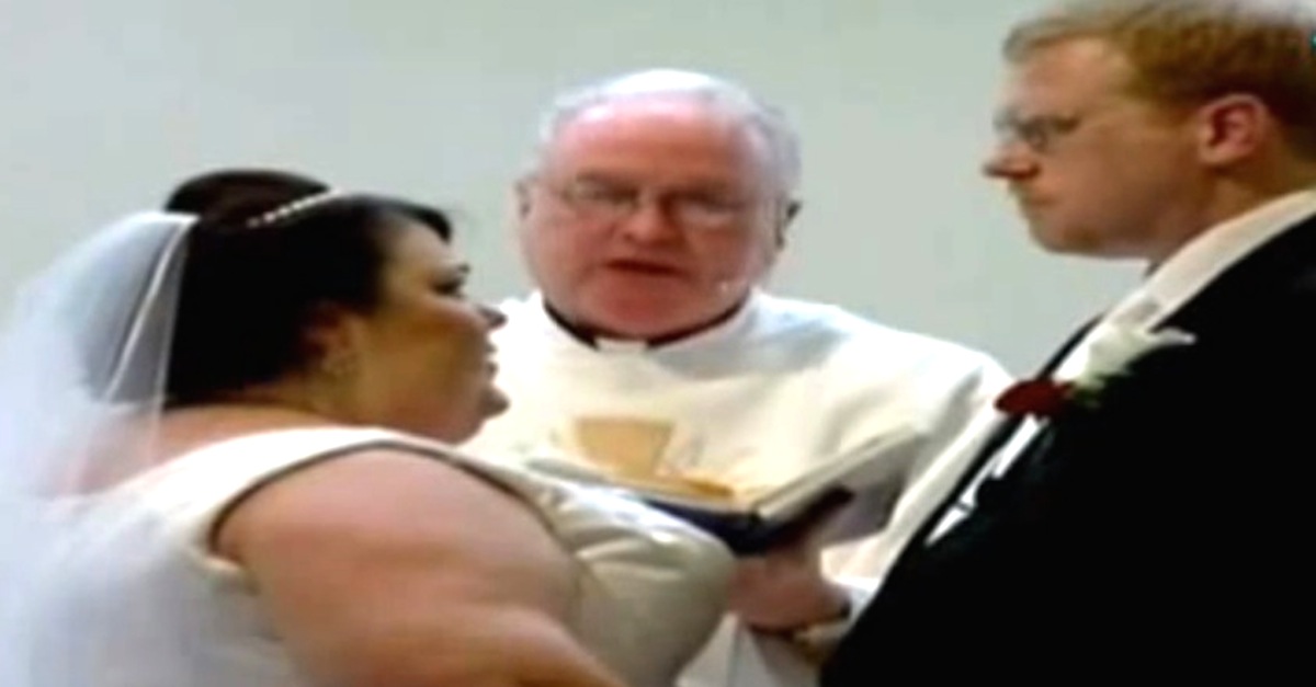 This Bride Gets Nervous At The Altar And Completely Loses It!!