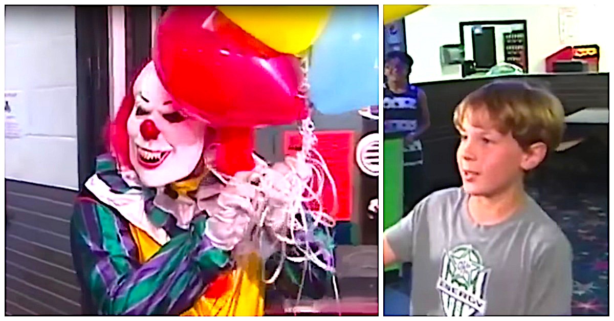 Soldier Dad Dresses Up As Pennywise To Surprise Son