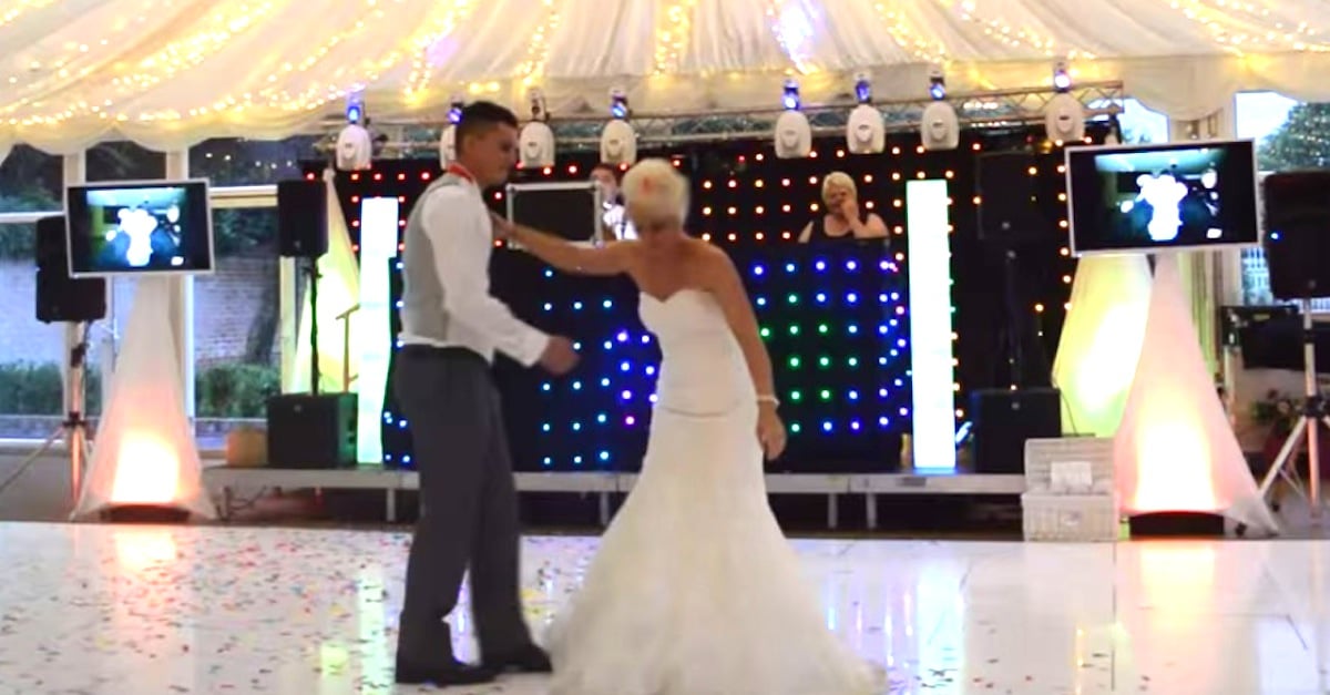 Bride Kicks Off Her Shoes For Their First Dance... Now Watch Who Jumps ...