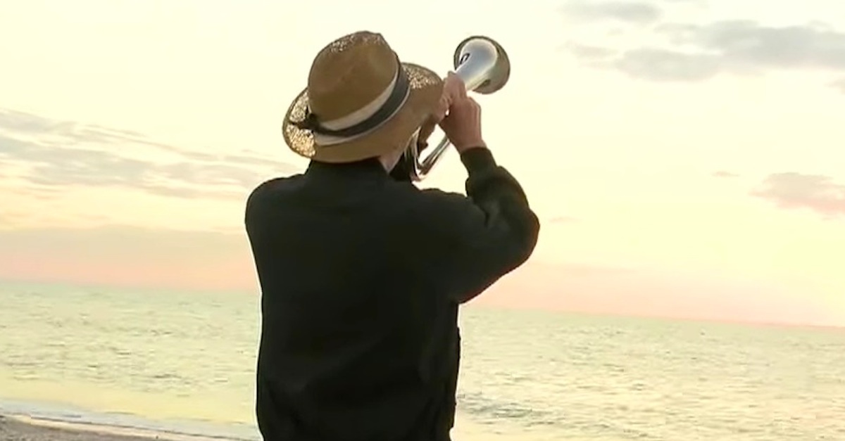 He Goes To The Beach At Sunset Every Single Day. When He Plays THIS ...