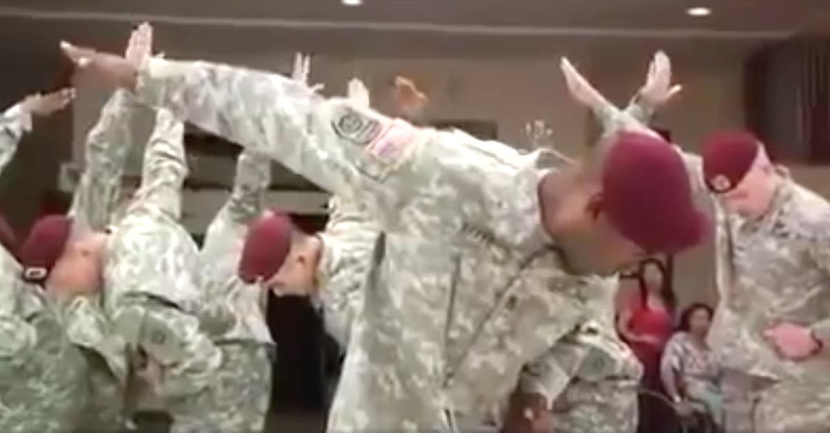 He Strikes A Pose And Waits. But Watch The 12 Soldiers Behind Him ...