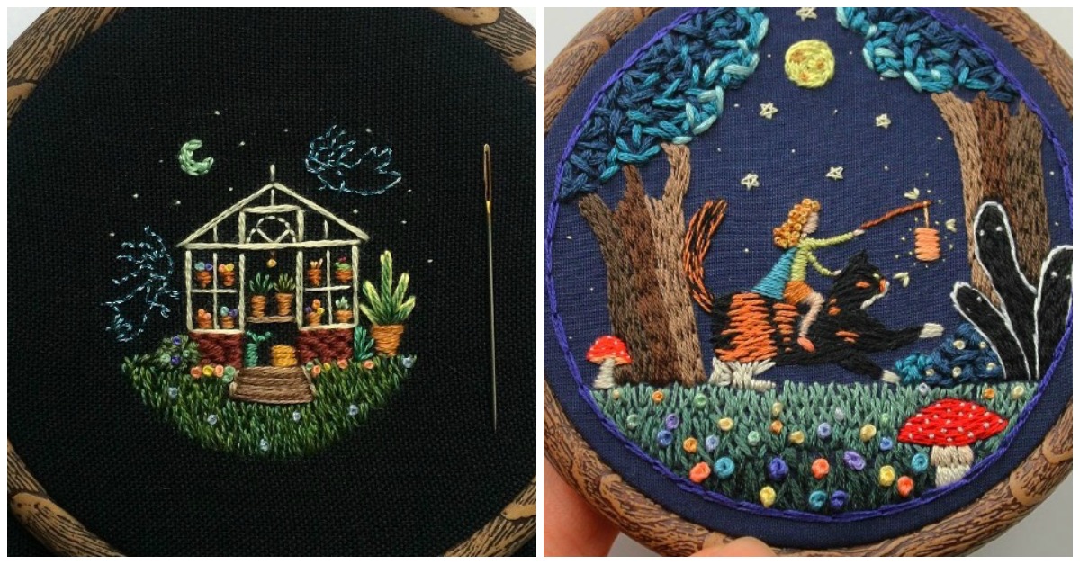 Embroidery Is Anything But Traditional With This Artist. These Tiny ...
