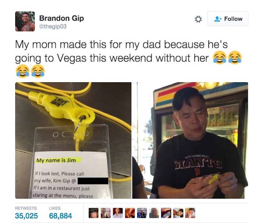 Wife Makes Husband Wear This Note Around His Neck On First Trip Without ...