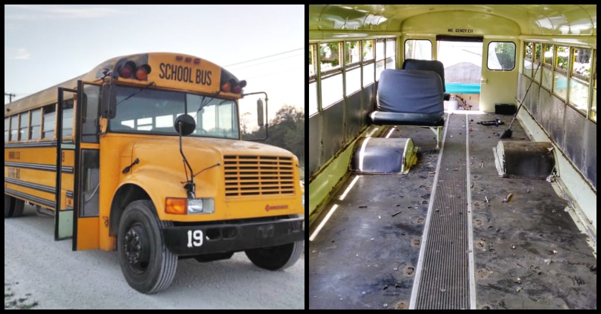 Texas Couple Converts A School Bus Into A Home