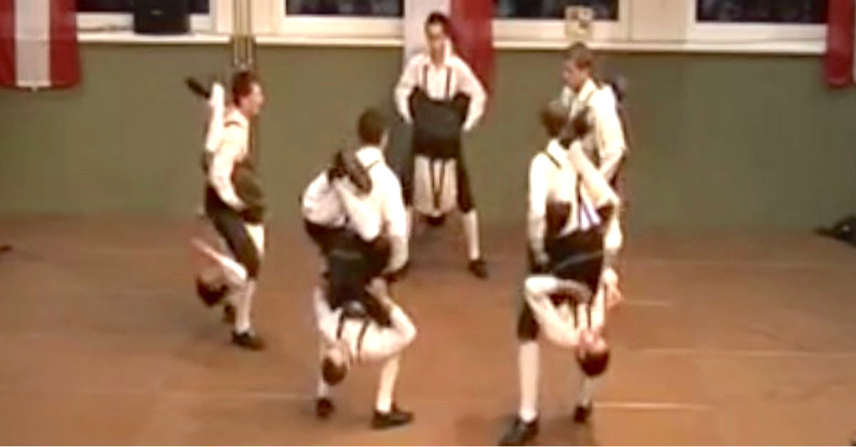 Traditional Dancers Flip Upside Down, Now Keep An Eye On Their Hands...