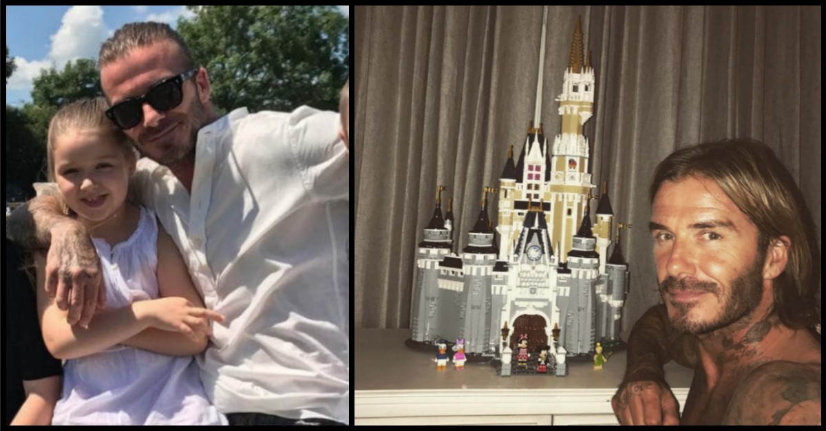 David Beckham Makes Impressive LEGO Castle For Daughter