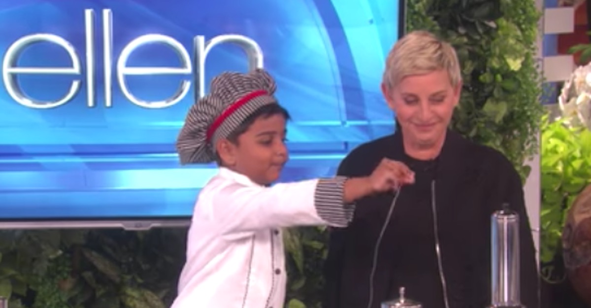Ellen Fails To Hold In Her Laughter As 6-Year-Old Chef Decides To Name ...