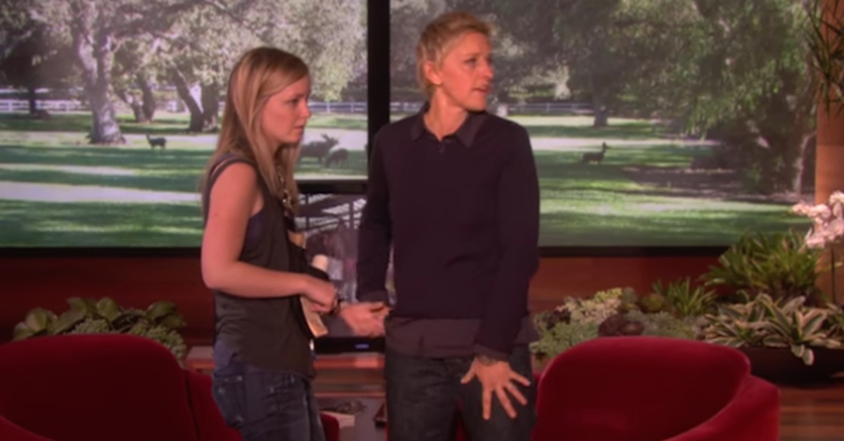 Ellen Calls Her Assistant For Help. Seconds Later, They Look Up And See ...