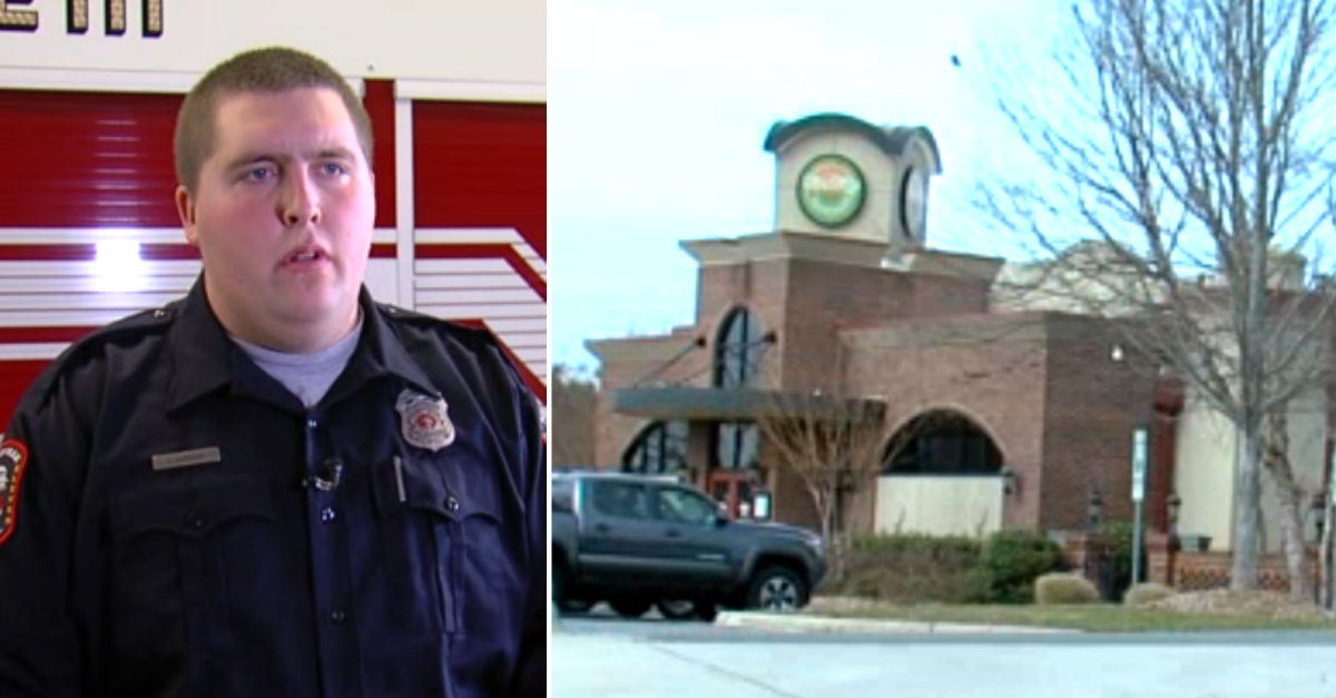 Firefighter Eats At Restaurant, One Hour Laters Sees 30 Customers ...