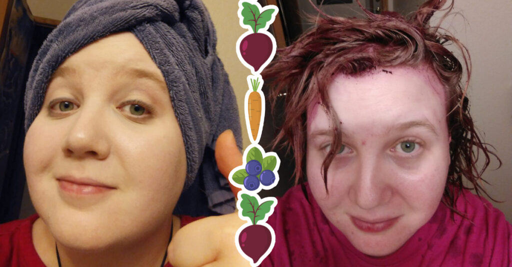 I Tried Dyeing My Hair With Different Fruit And Vegetable Juices