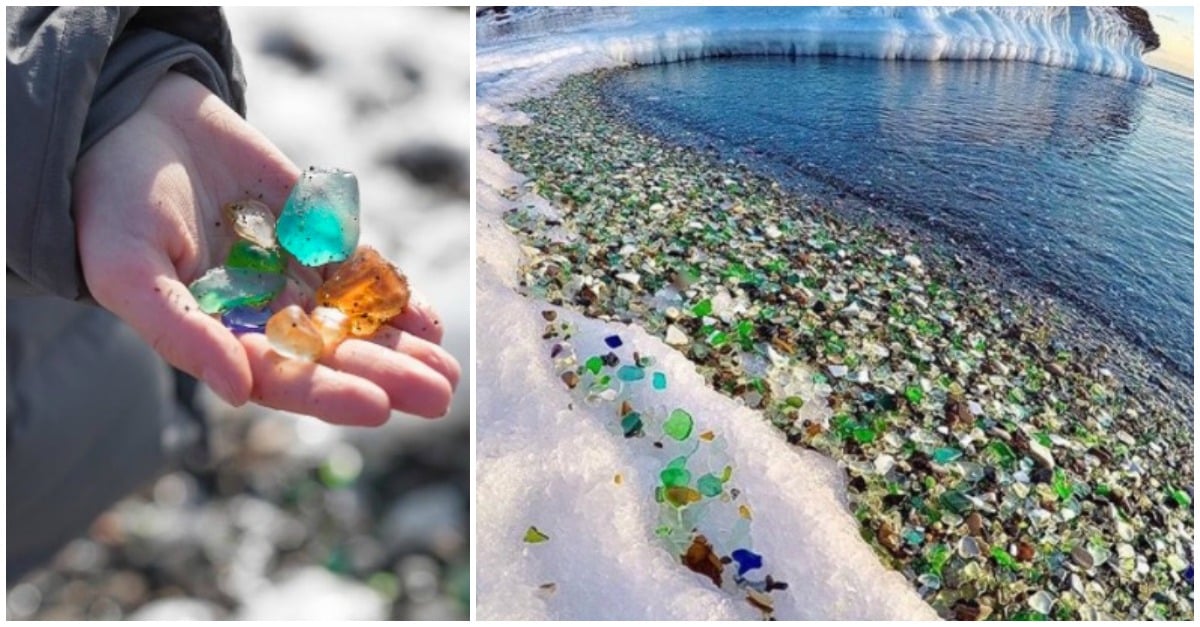 Russia's Sea Glass Beach Sparkles In The Sun