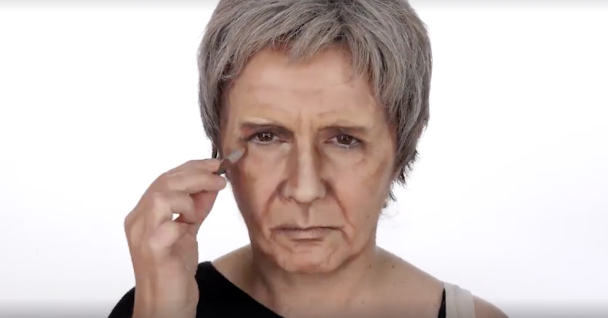 She Lines Her Face In Dark Wrinkles To Look Like THIS Hunky Actor. The ...