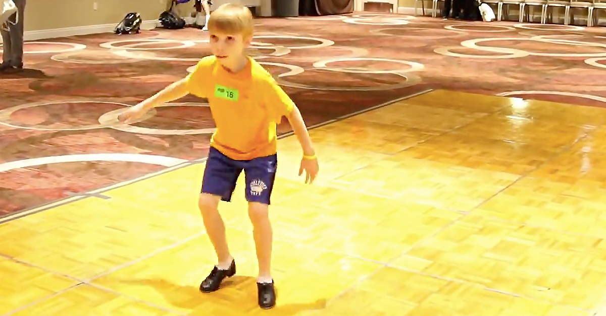 Young Boy Steps Onto The Tile Floor, Now Keep Your Eyes On His Little ...
