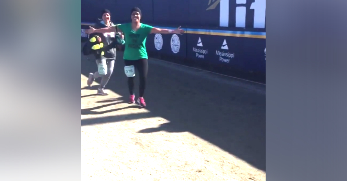 Camera Catches Wife Crossing Marathon Finish Line, Then Reveals ...