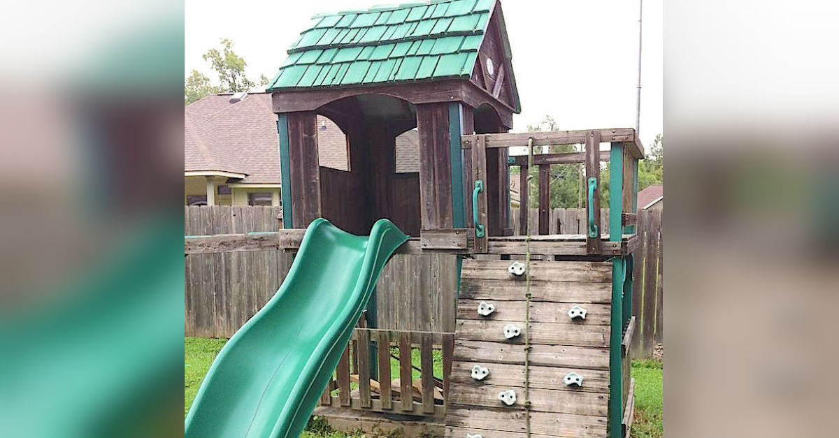 He Was Going To Throw Away His Kids' Rotting Old Play Set. Then He Had ...