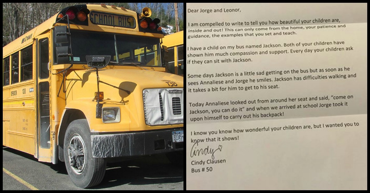 Bus Driver Feels 'Compelled' To Write Parents A Note About Their Kids ...