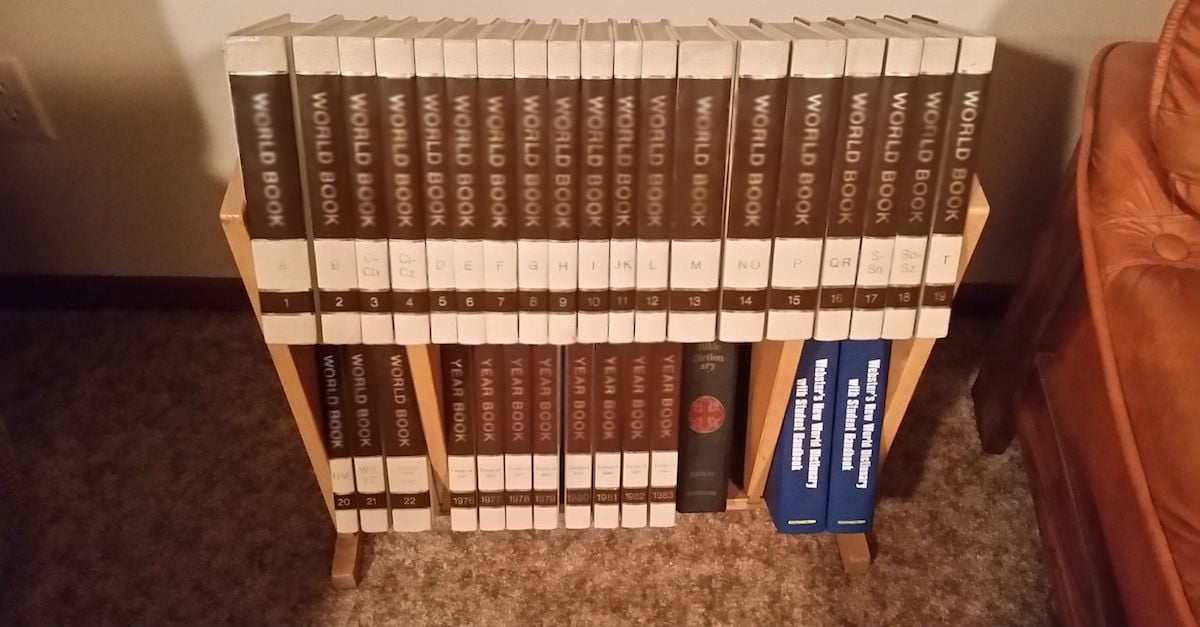 Instead Of Tossing His Old Encyclopedias, He Transforms Them Into THIS!