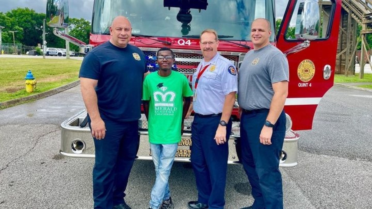 Boy Delivered By Firefighters As A Baby Is Now Their Intern