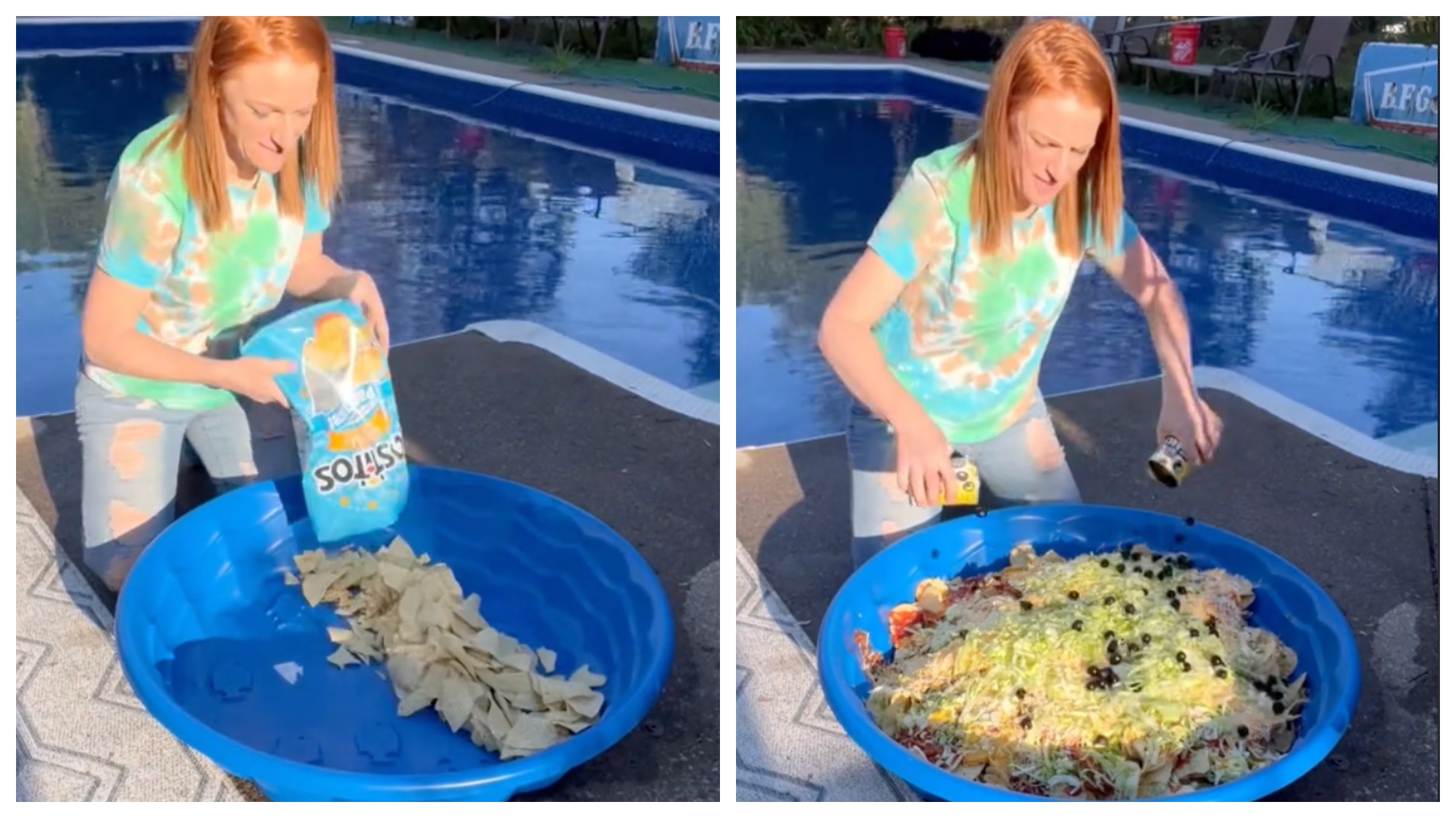 Mom Of 12 Reacts To Viral Kiddie Pool Nacho Video Commenters