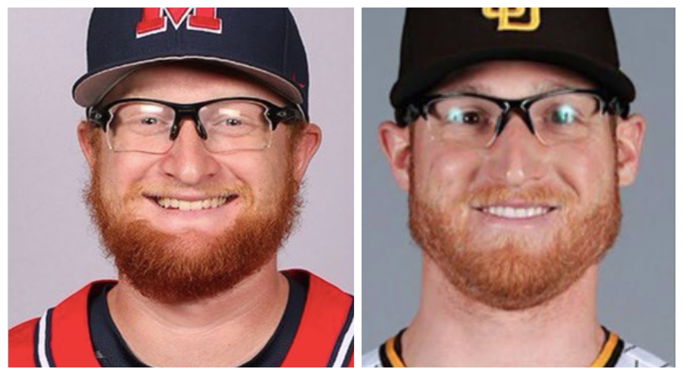 2 Baseball Players With The Exact Same Name And Very Similar Looks Take ...