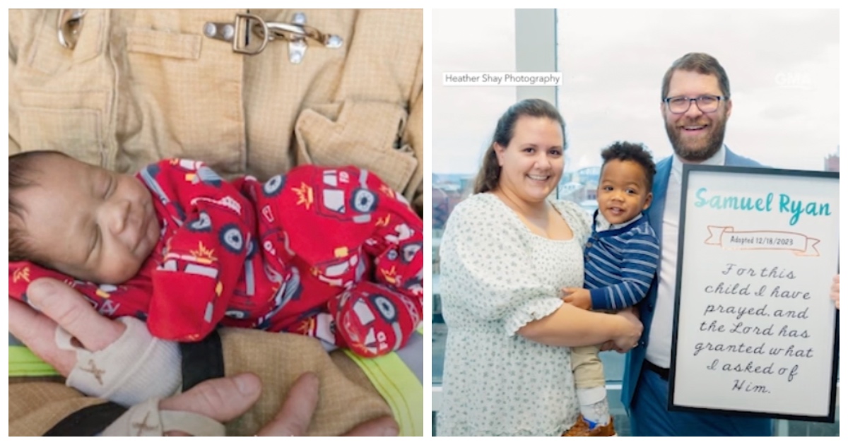 Newborn Left At Fire Station In Shoebox, His Adoptive Parents Are ...