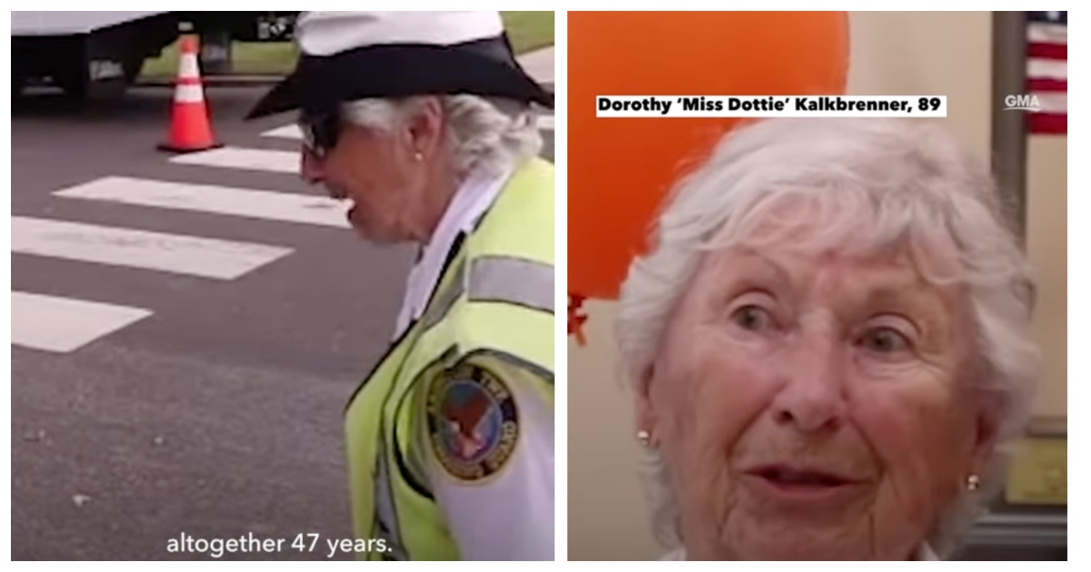 89-Year-Old Crossing Guard Retires After 47 Years, Gets Honored By Students