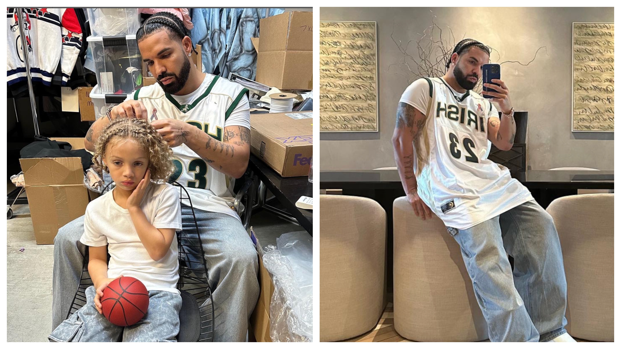 Drake Shows Off His Son's Braided Hair In New Instagram Photo