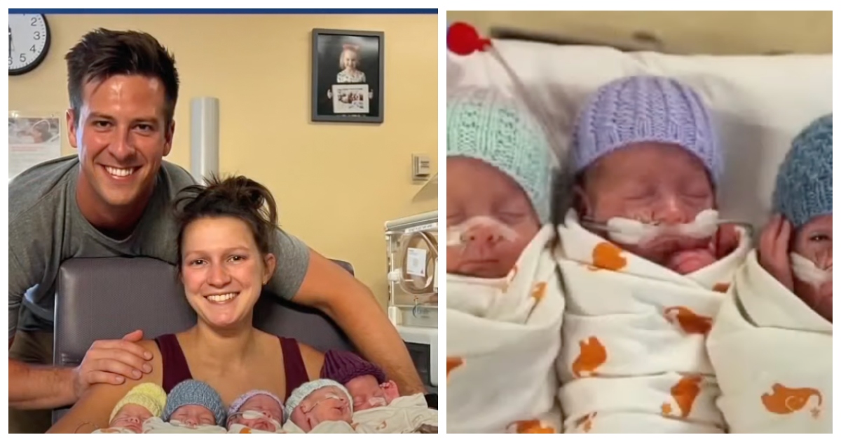 Couple Gives Birth To Quintuplets After Years Of Infertility