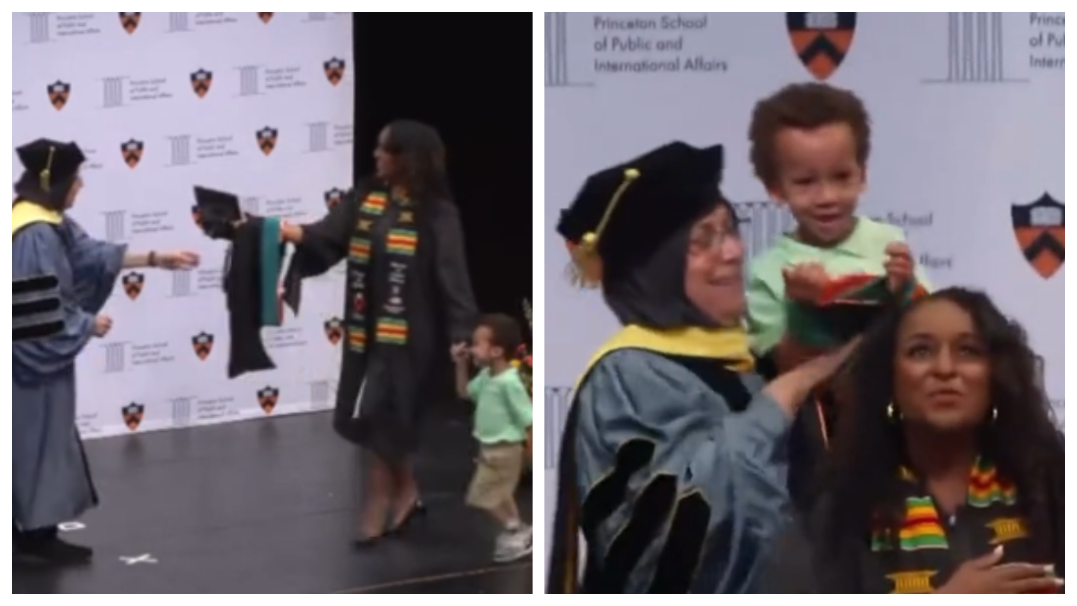 3-Year-Old Son Helps Mom 'Master' Princeton Graduation