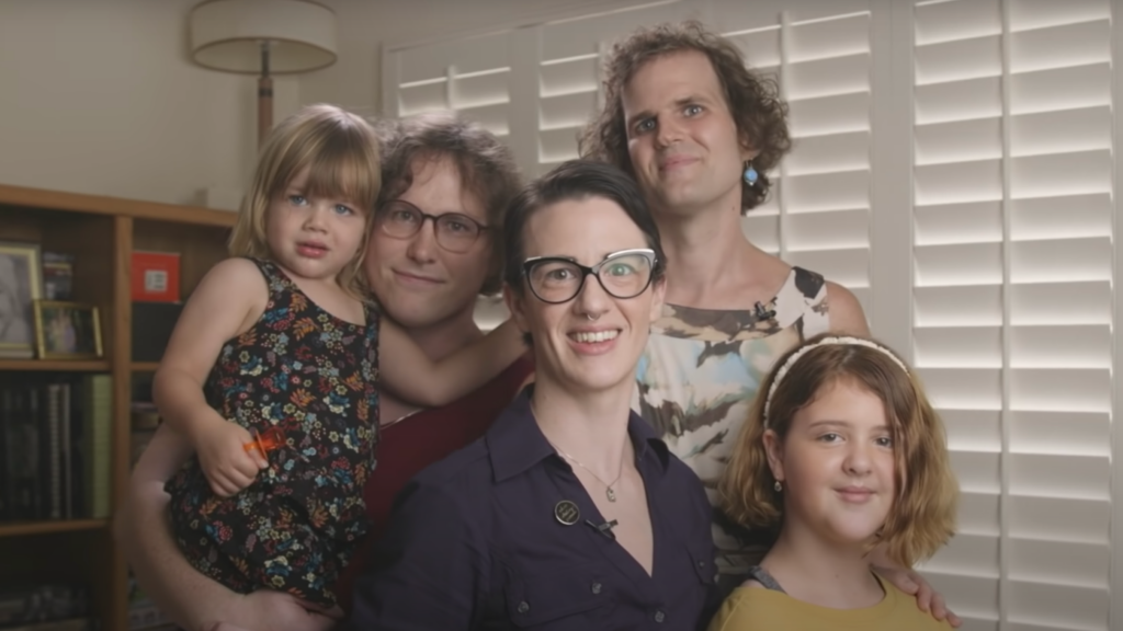 Throuple Talks About Raising Kids Without Gender