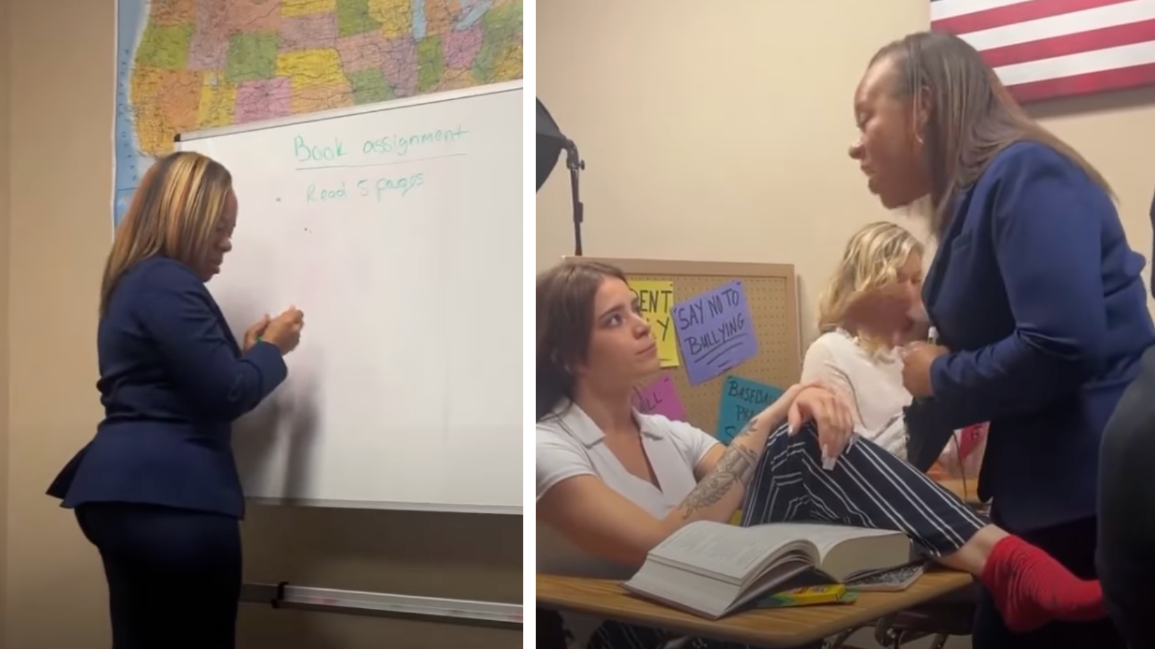 Video: Student Throws Shoe at Teacher, Then Says It's Not Hers Because ...