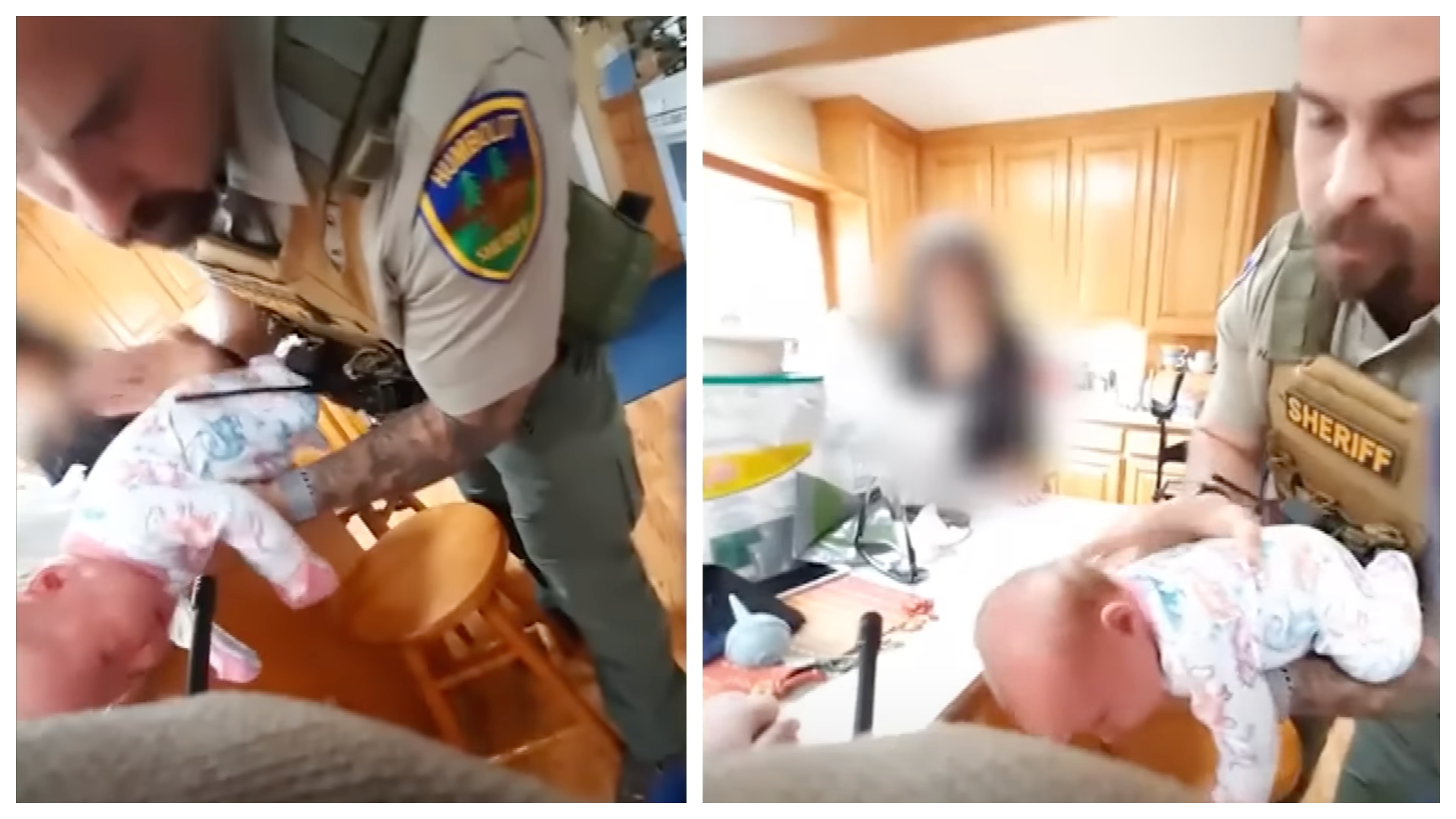 A Deputy Springs Into Action And Saves 4-Week-Old Baby From Choking