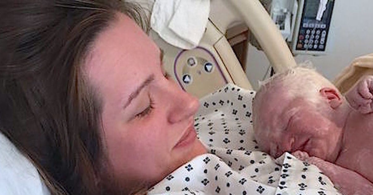 Mom Delivers A Baby With Snow-White Hair And She Looks Like A Doll