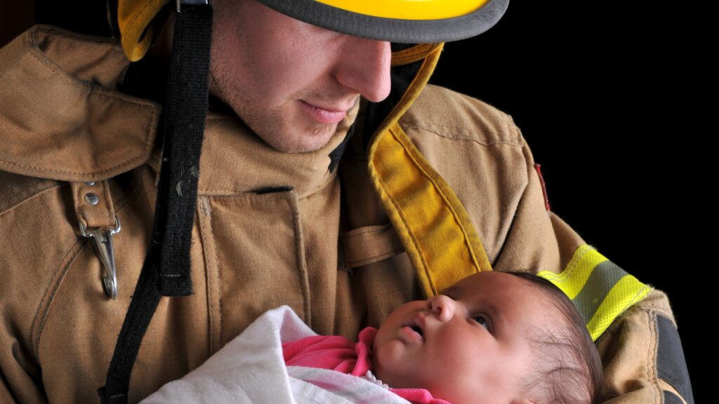 Firefighter Saves Baby, 17 Years Later They Reconnect