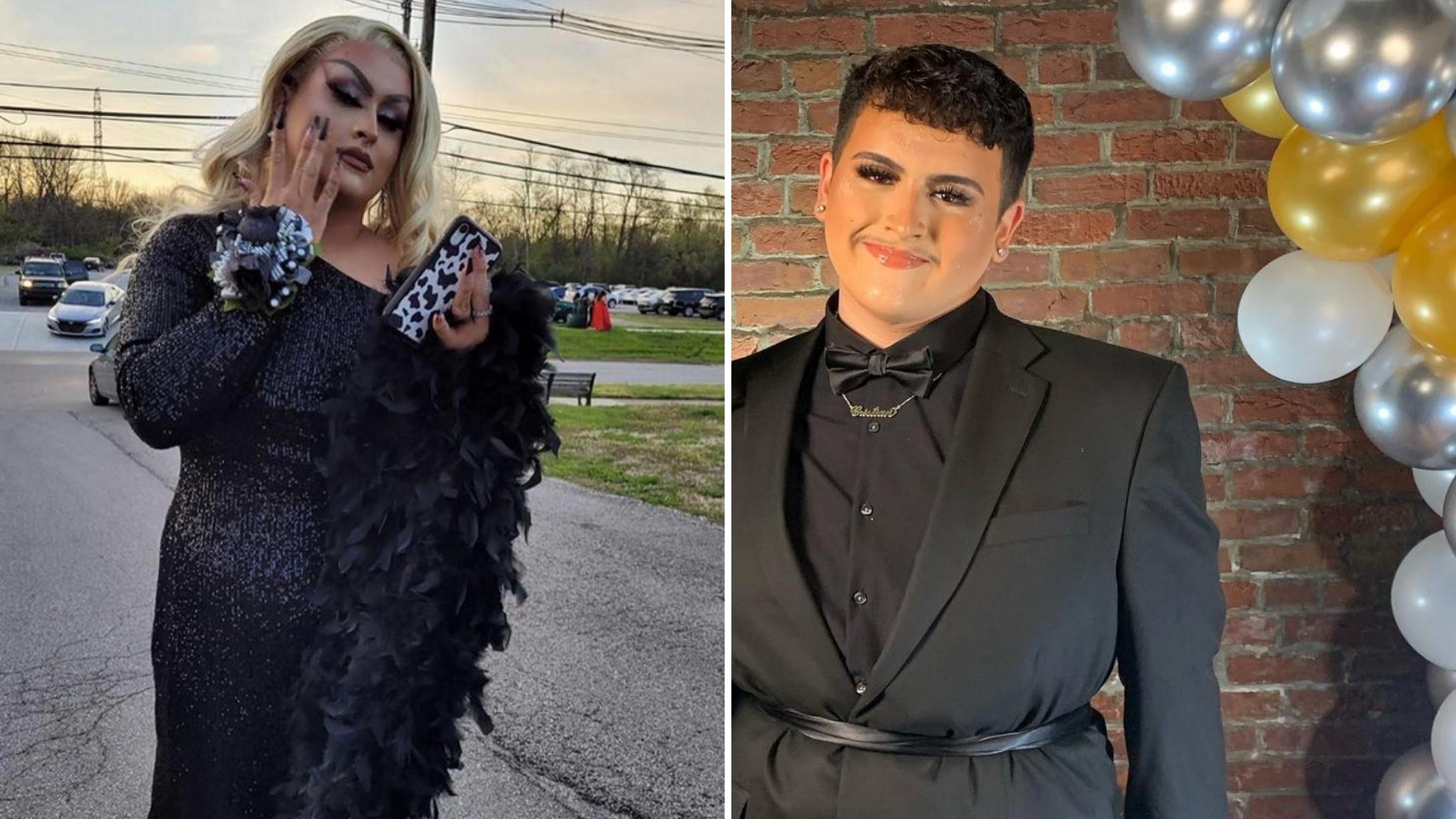 Nonbinary Indiana Senior Celebrates Prom In Drag And Wins Prom King