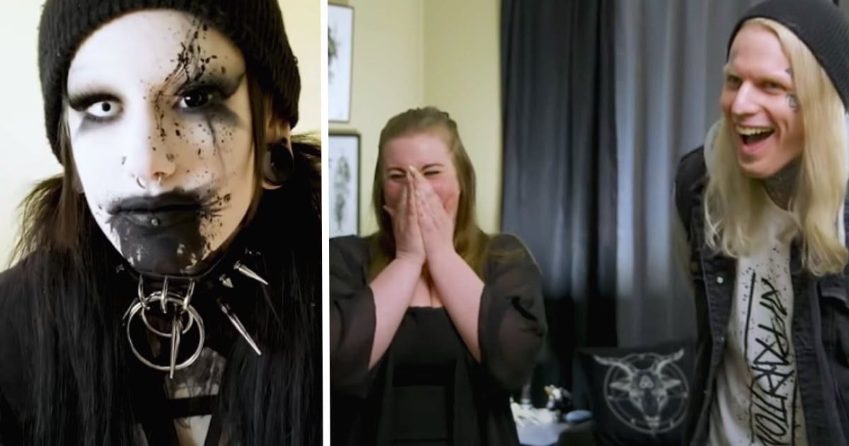 'Death Core' Tattoo Artist Undergoes Extreme Glam Make-Under To ...