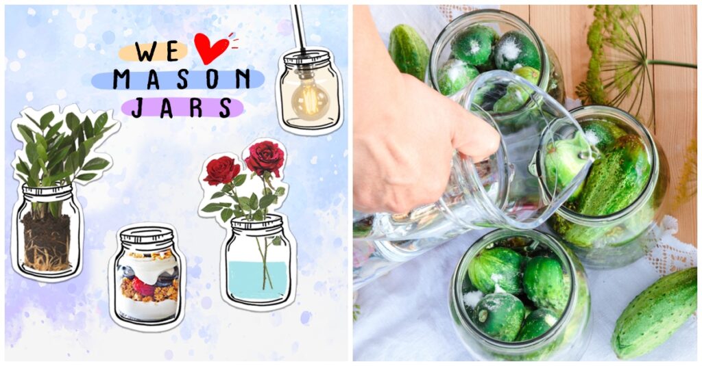 You Can Make These Delicious Mason Jar Pickles Right At Home